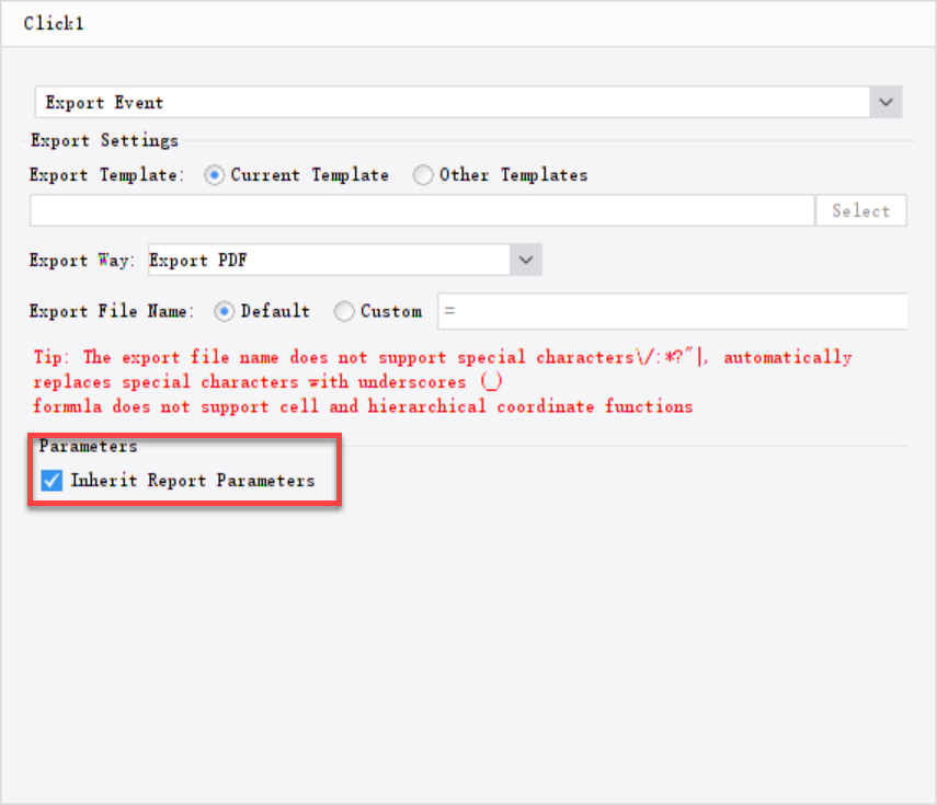 Customize Export File Name-FineReport Help Document