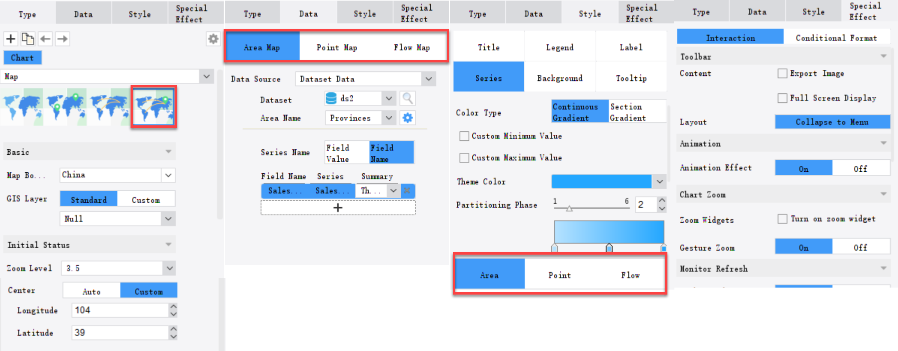 Example 1:Large Screen Template Example-FineReport Help Document