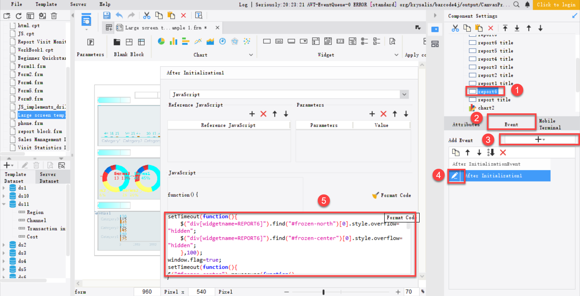 Example 1:Large Screen Template Example-FineReport Help Document