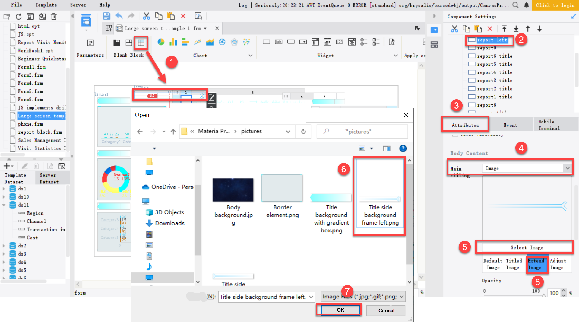 Example 1:Large Screen Template Example-FineReport Help Document
