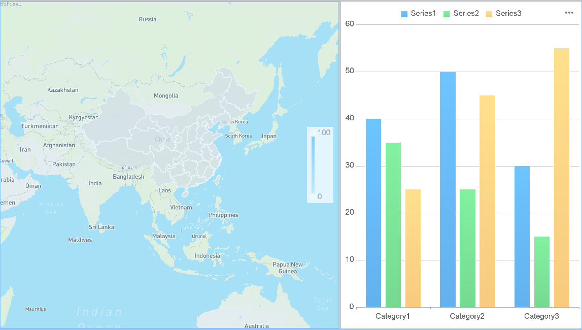 Carousel Highlighting of Map Data-FineReport Help Document