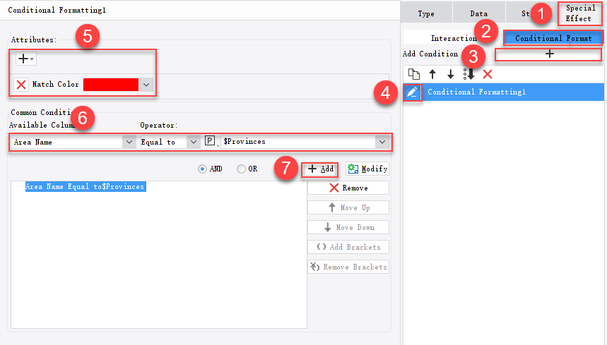 Carousel Highlighting of Map Data-FineReport Help Document