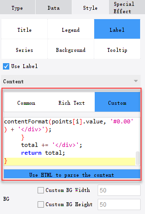 Custom Map Label and Tooltip Location-FineReport Help Document