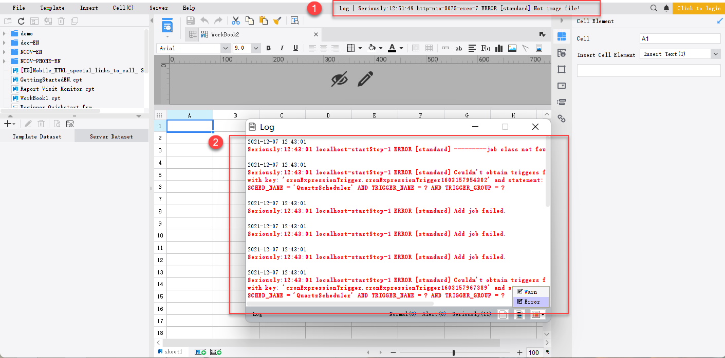 Log Introduction-FineReport Help Document