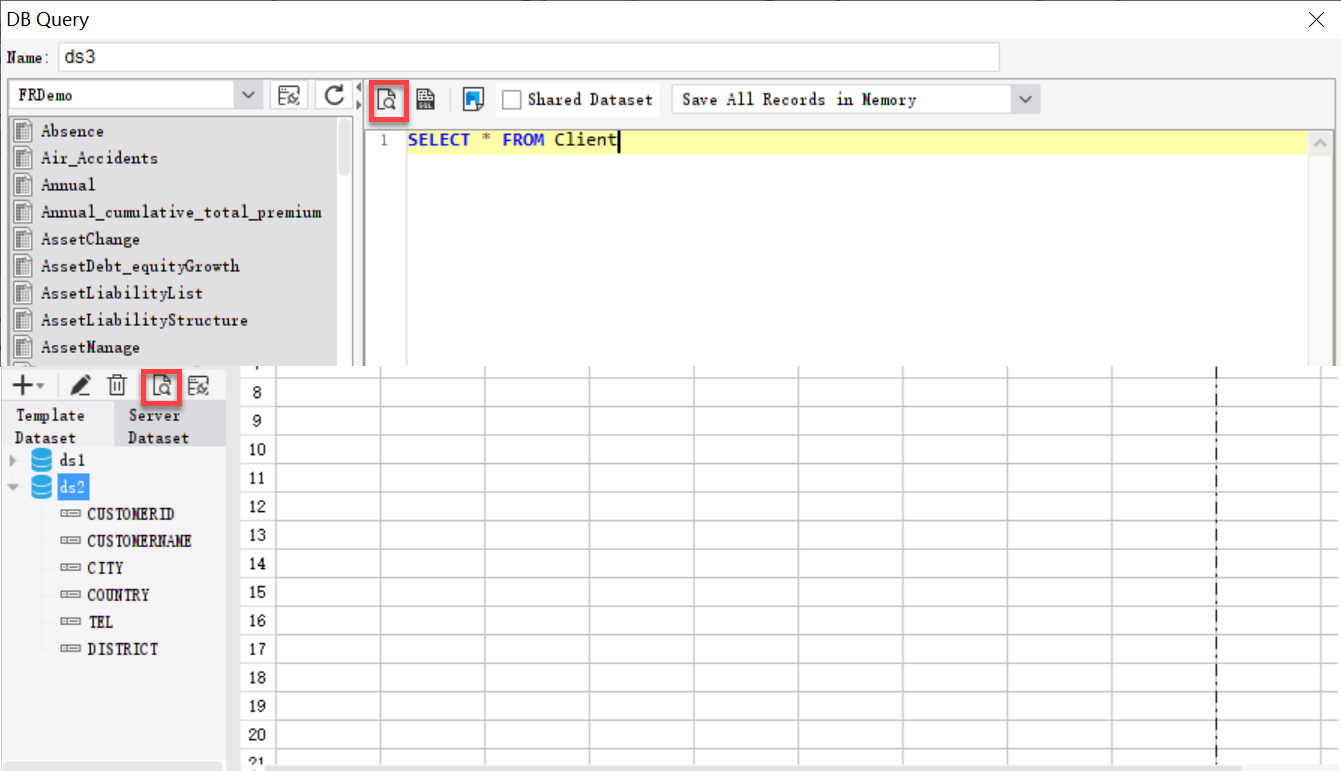 Dataset-FineReport Help Document