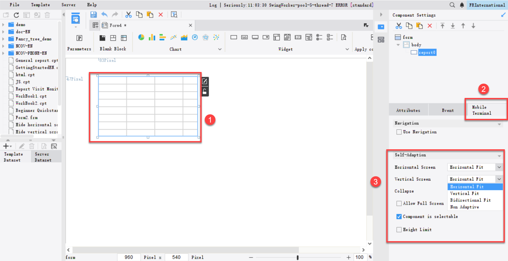 [General] Mobile Terminal Self-adaption-FineReport Help Document