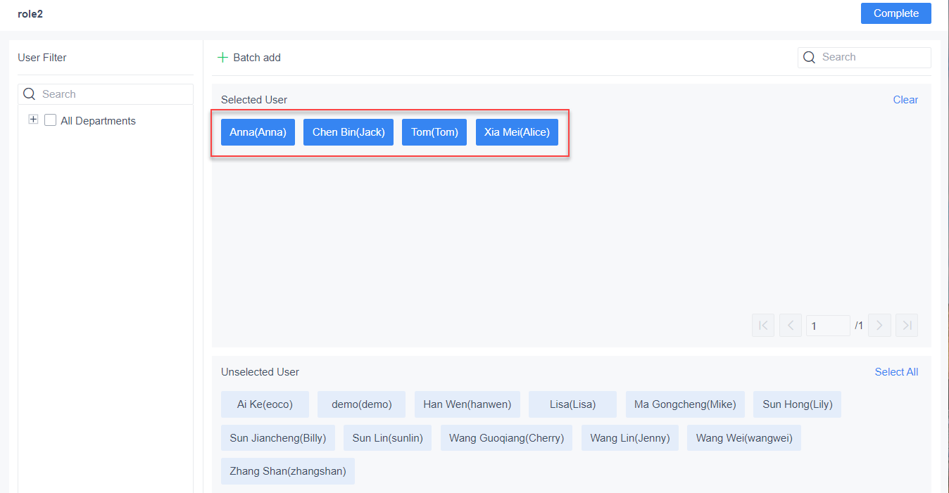 User Management-FineReport Help Document