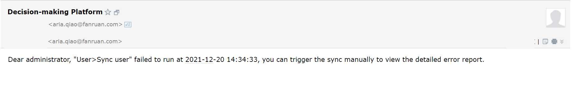 Synchronize Users-FineReport Help Document