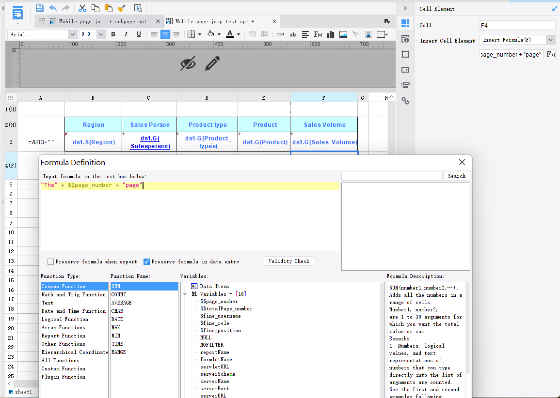[General] JS Clicks Pagination Report to Drill Down and Return to Original Page-FineReport Help ...