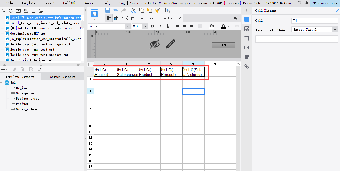 [App] JS Scan Code Can Query Information-FineReport Help Document