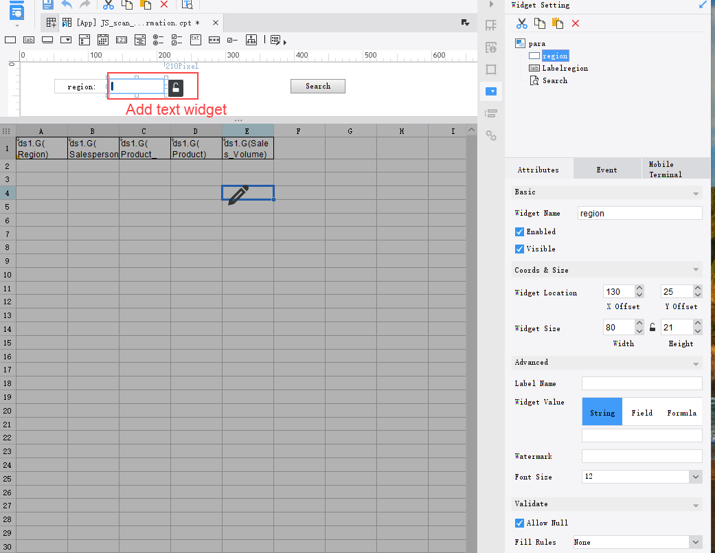 [App] JS Scan Code Can Query Information-FineReport Help Document