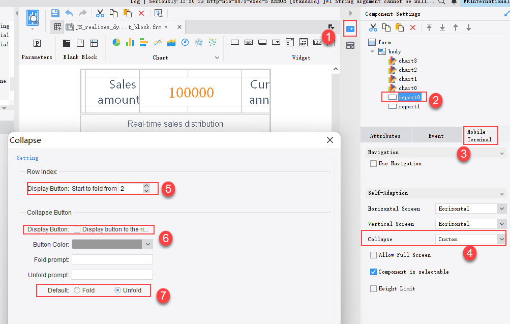 [General] JS Realizes Folding and Unfolding Components-FineReport Help Document