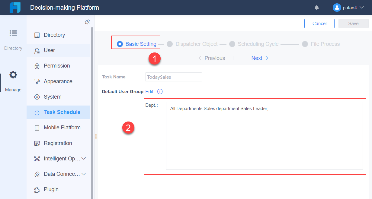 Task Schedule Email Notification-FineReport Help Document