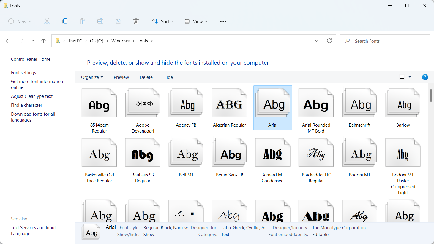 Install fonts on the server-FineReport Help Document