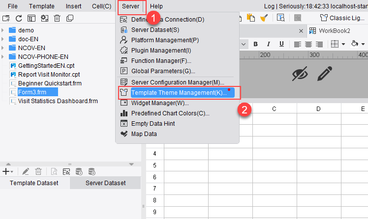 Template Theme Management-FineReport Help Document