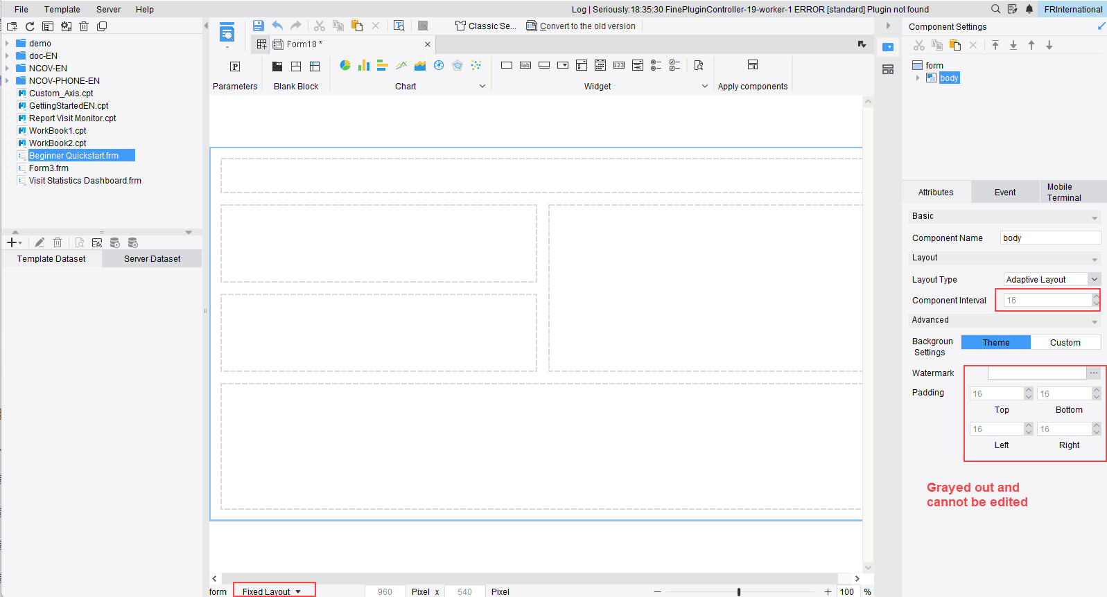 Dashboard Layout-FineReport Help Document