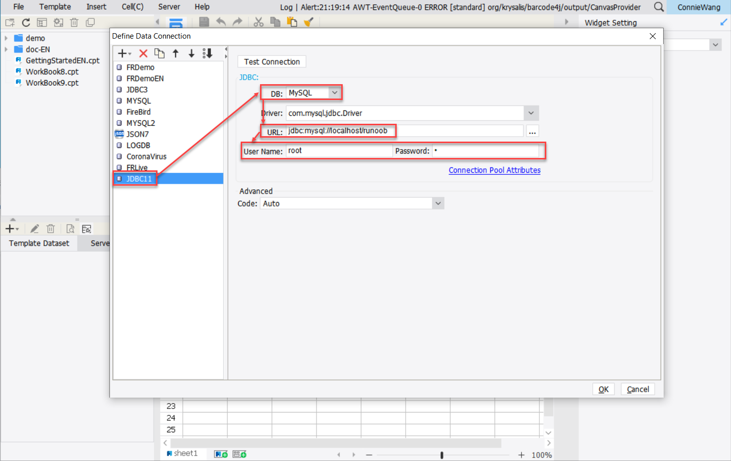 Connect to MySQL-FineReport Help Document