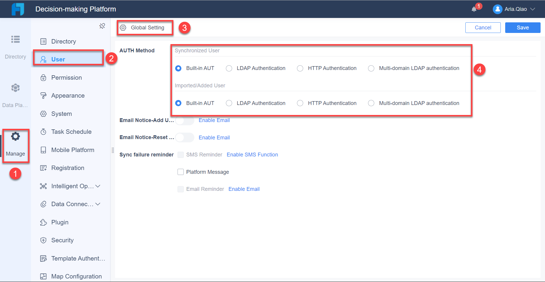 LDAP Authentication-FineReport Help Document