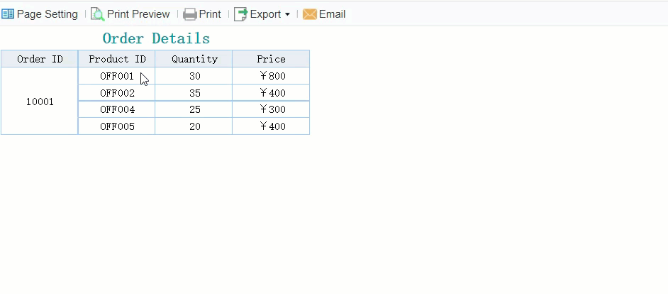 Data Analysis Preview(op=view)-FineReport Help Document