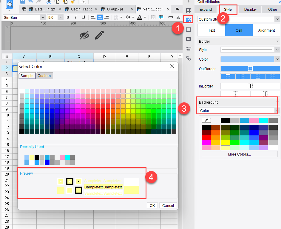 Vertically Grouped Report-FineReport Help Document