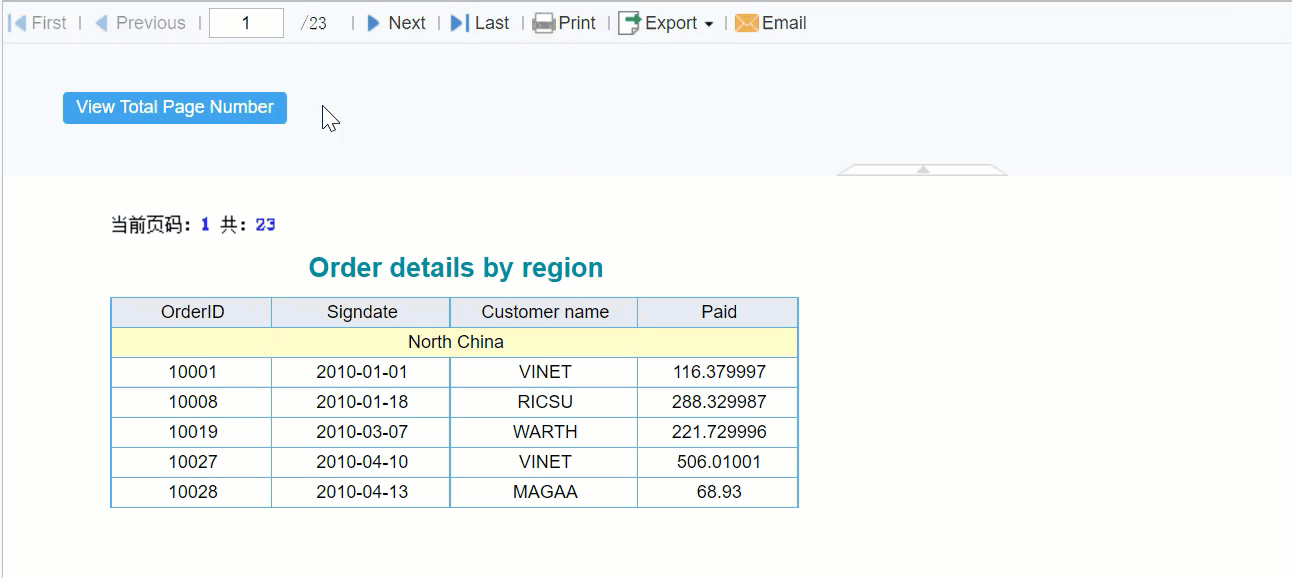 Report Pagination API-FineReport Help Document