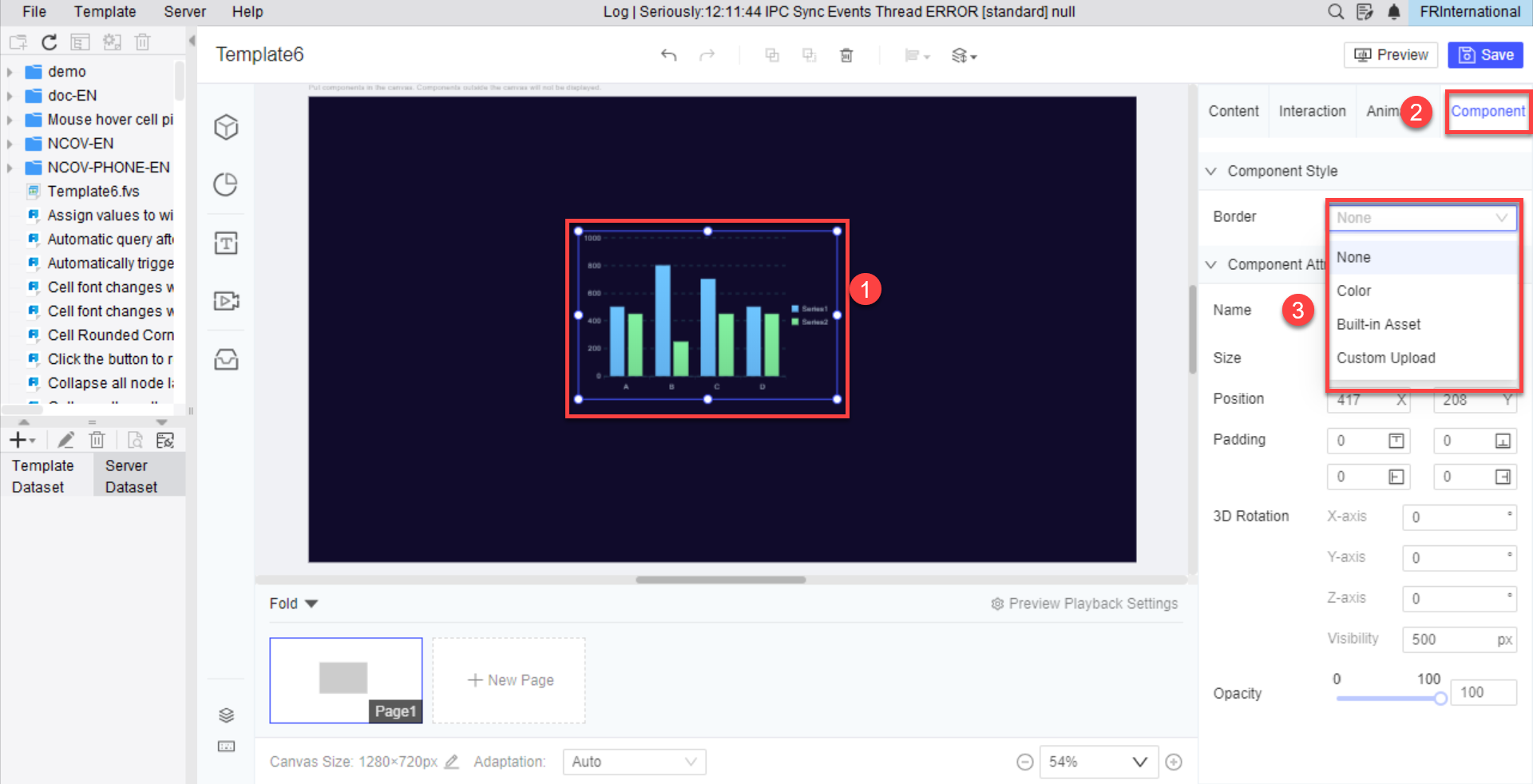 FVS Page Background & Component Background-FineReport Help Document