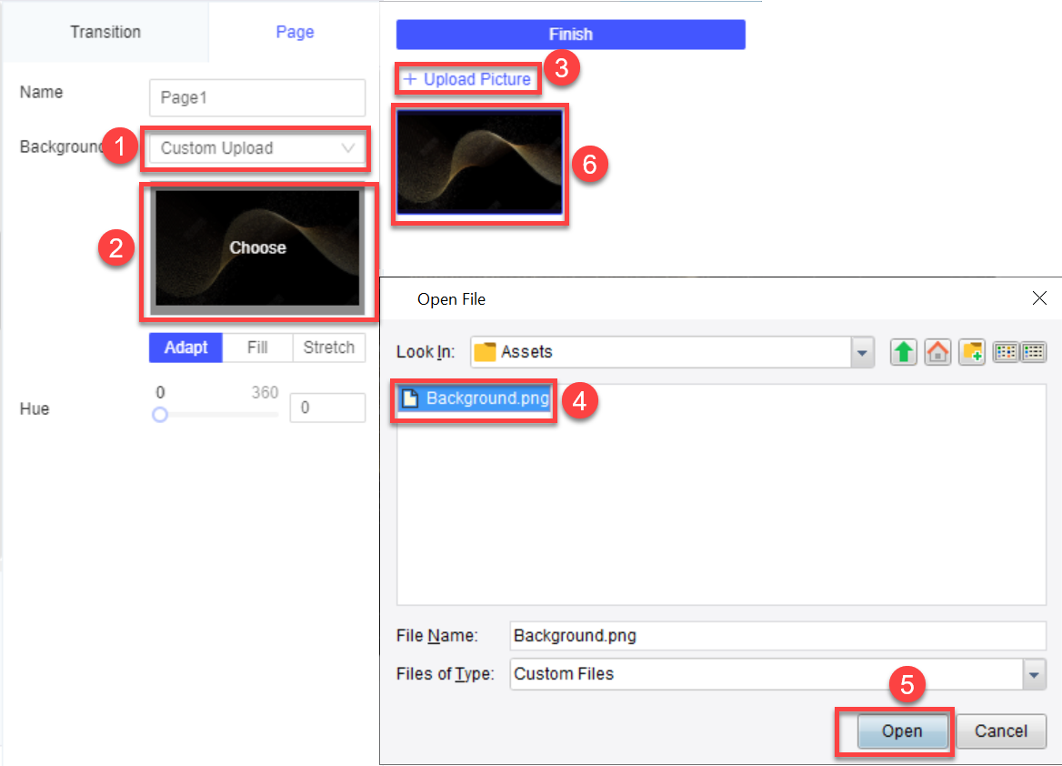 FVS Page Background & Component Background-FineReport Help Document