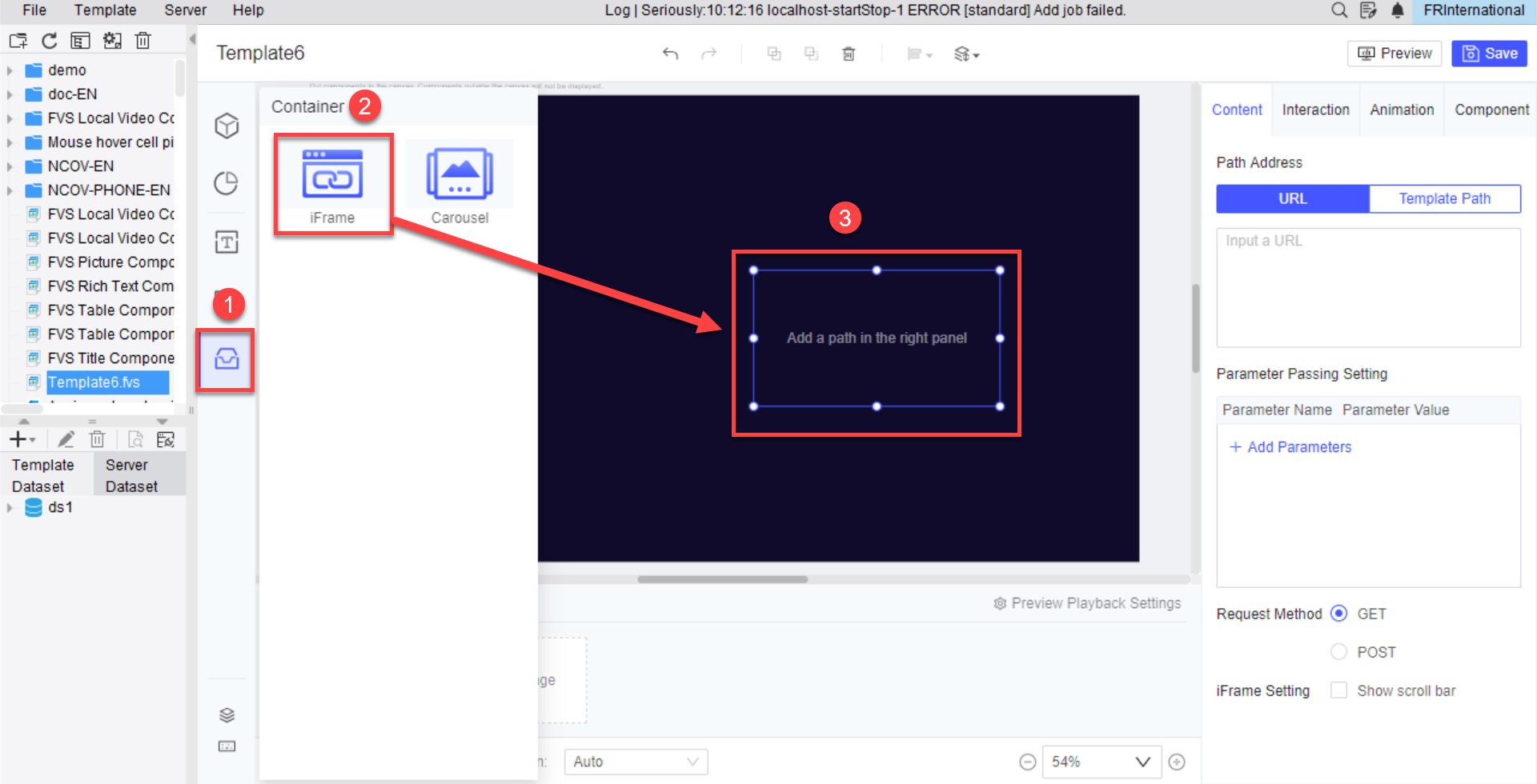 FVS iFrame Component-FineReport Help Document