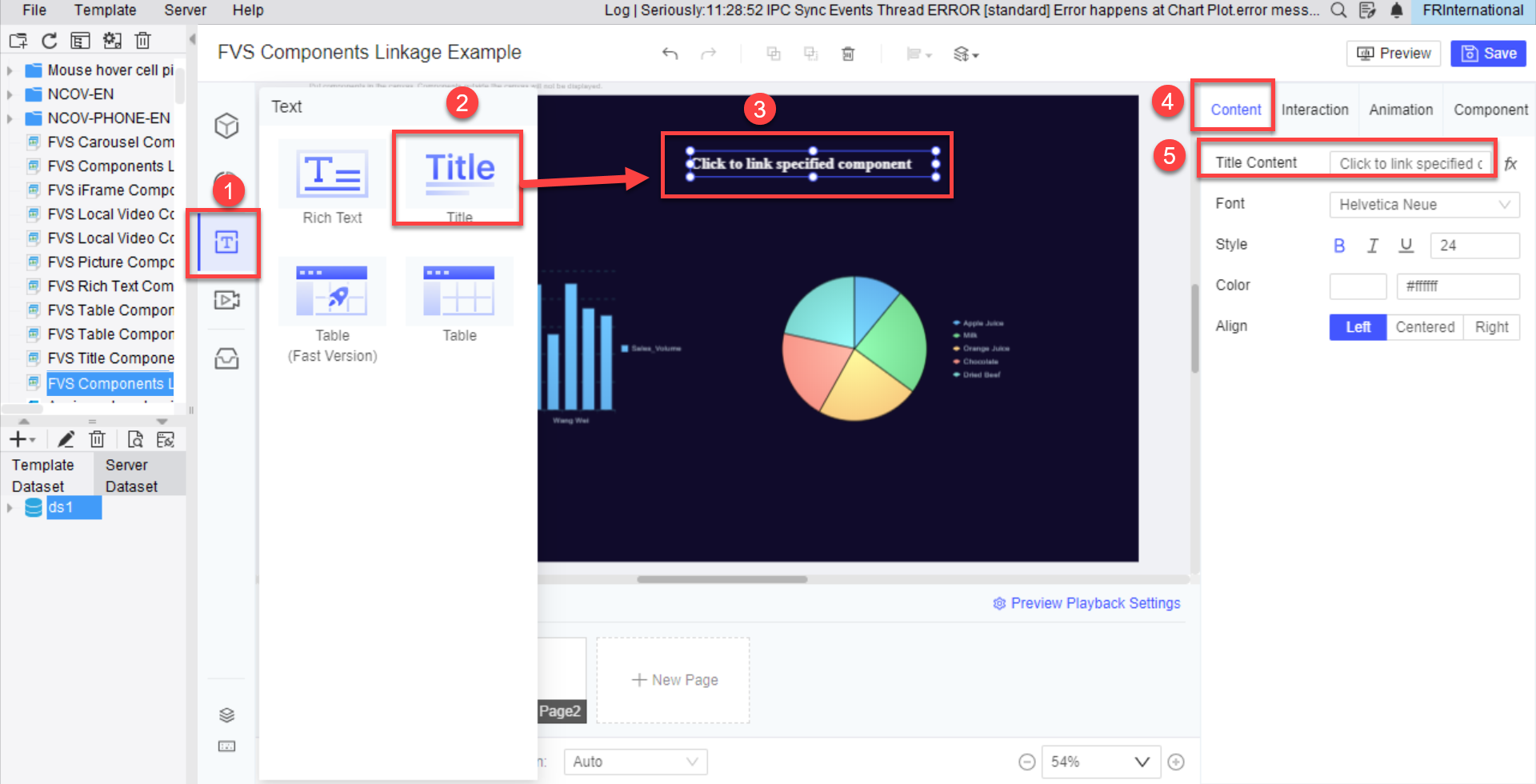 FVS Click to Link Components-FineReport Help Document