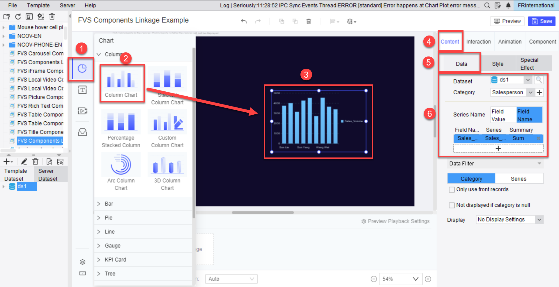 FVS Click to Link Components-FineReport Help Document
