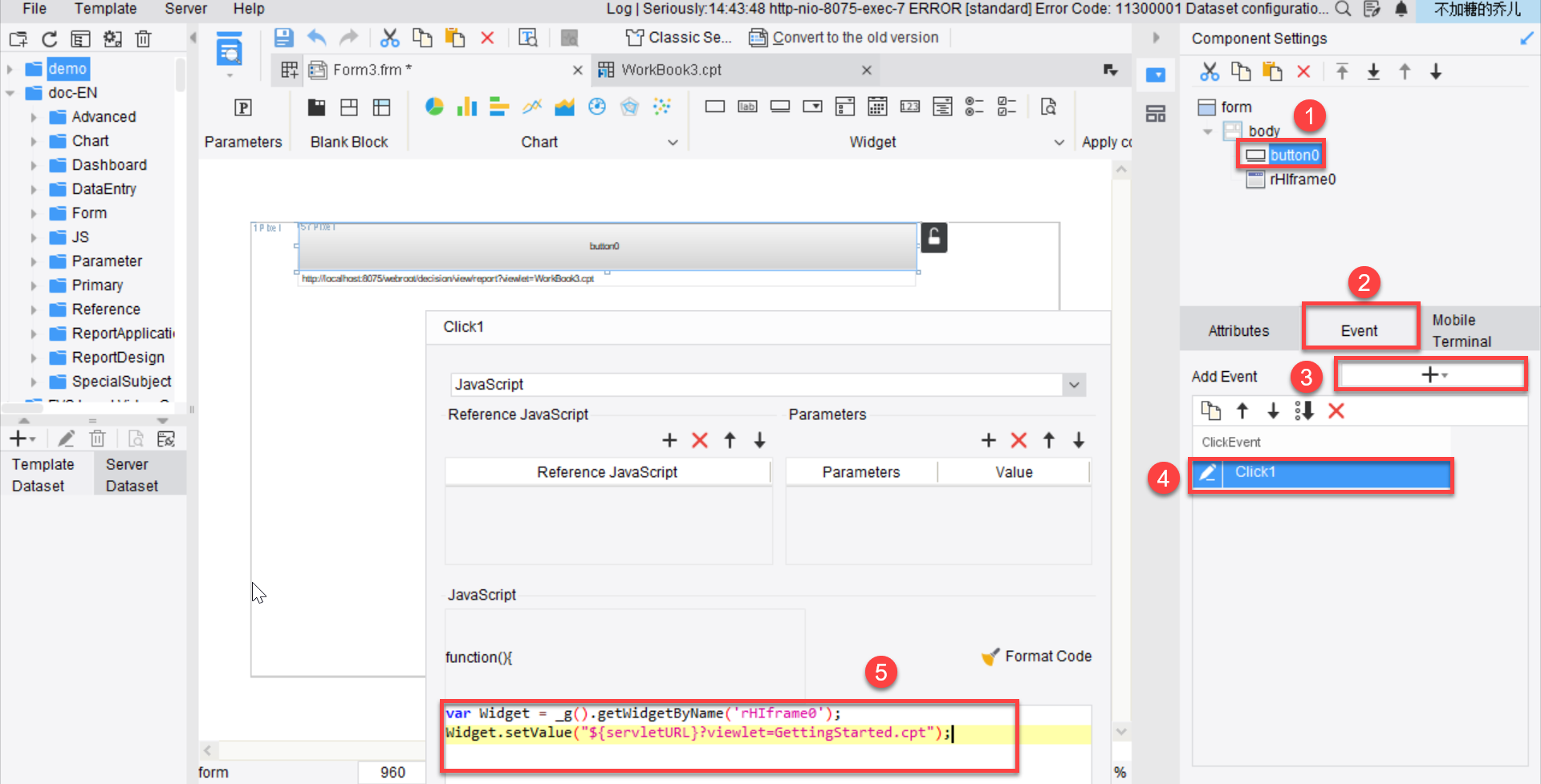 Iframe Widget Plugin in Dashboard-FineReport Help Document
