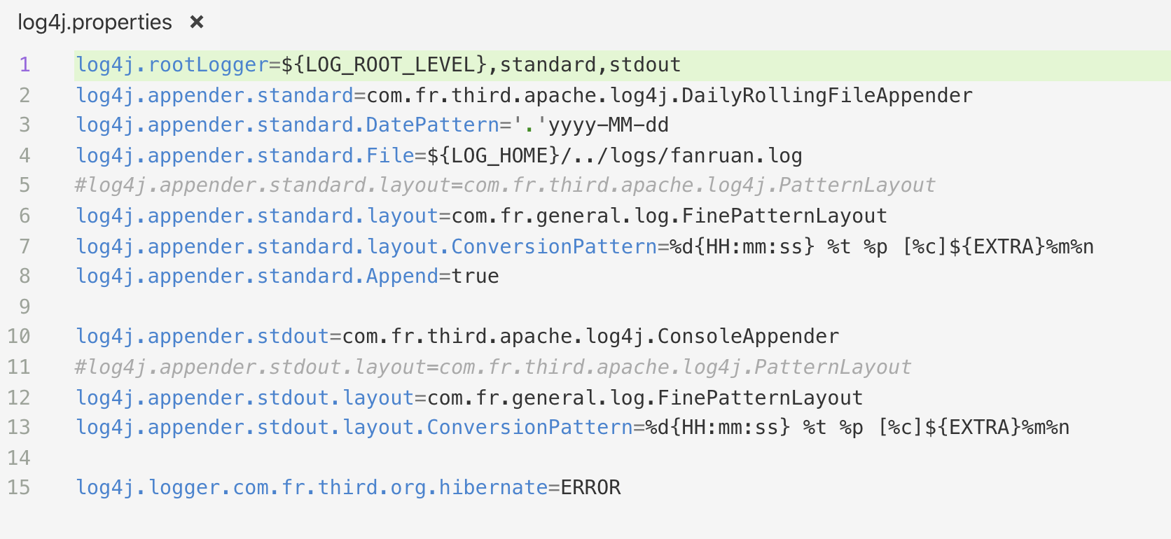 fanruan.log Output Logic Introduction-FineReport Help Document