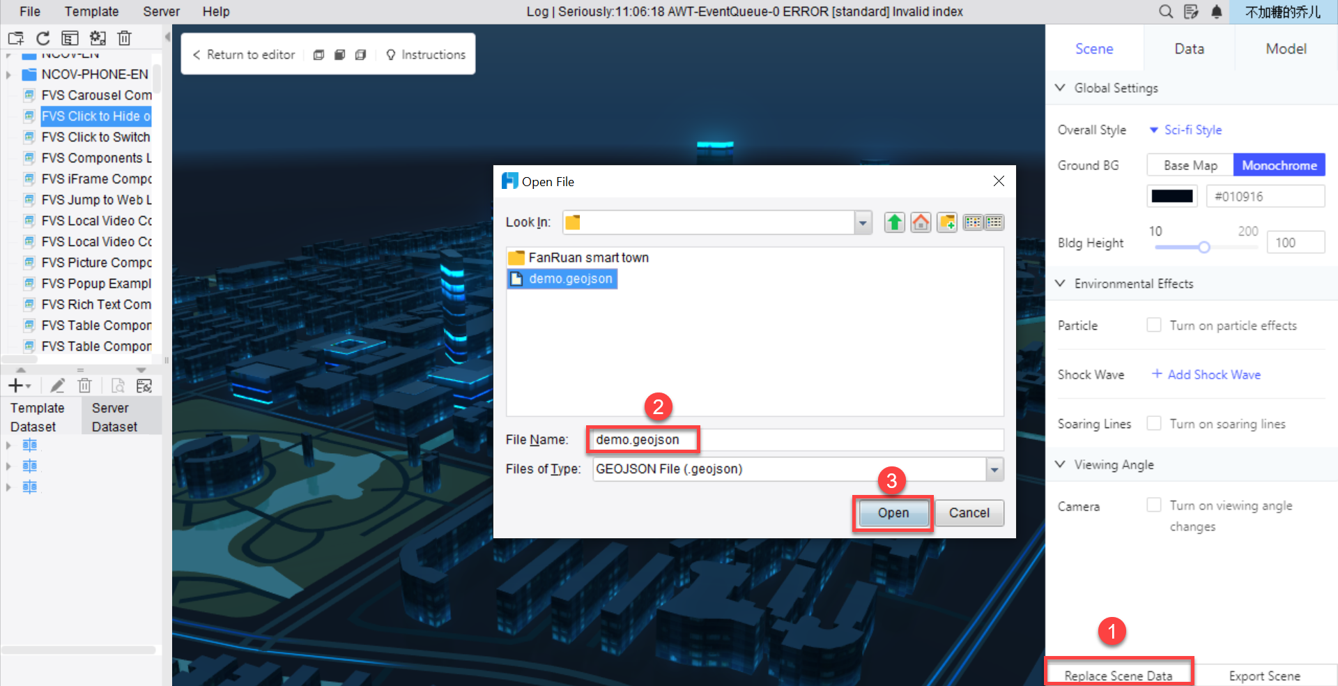 FVS 3D-City Scenario-FineReport Help Document