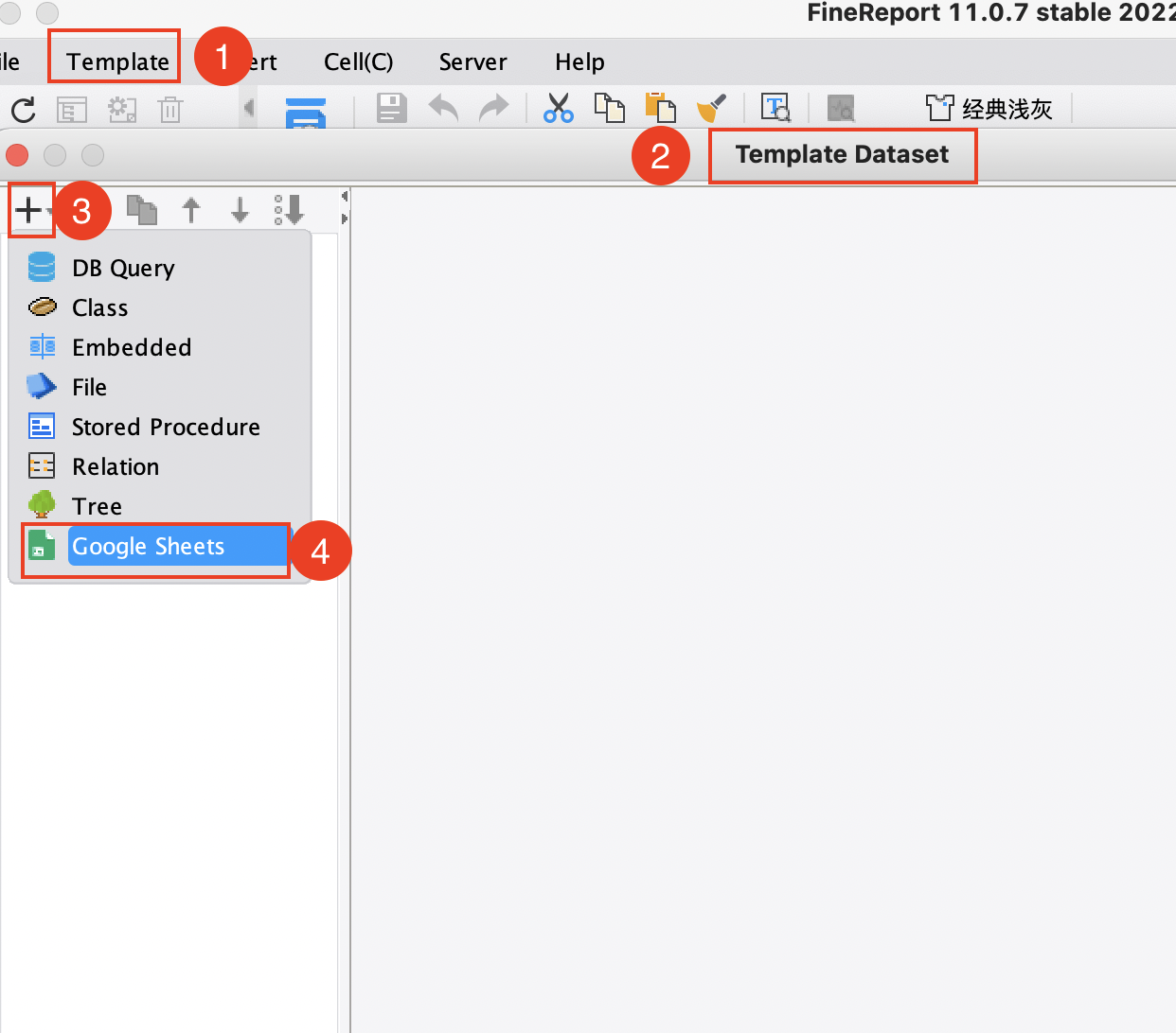 Connect to Google sheets-FineReport Help Document