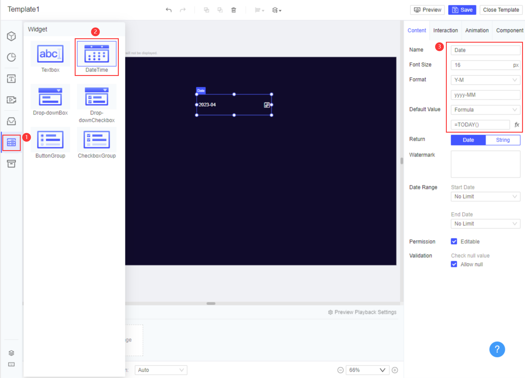 FVS Table Component Click to Turn Page-FineReport Help Document