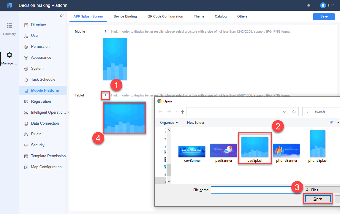 APPプラットフォーム- FineReport Help Document