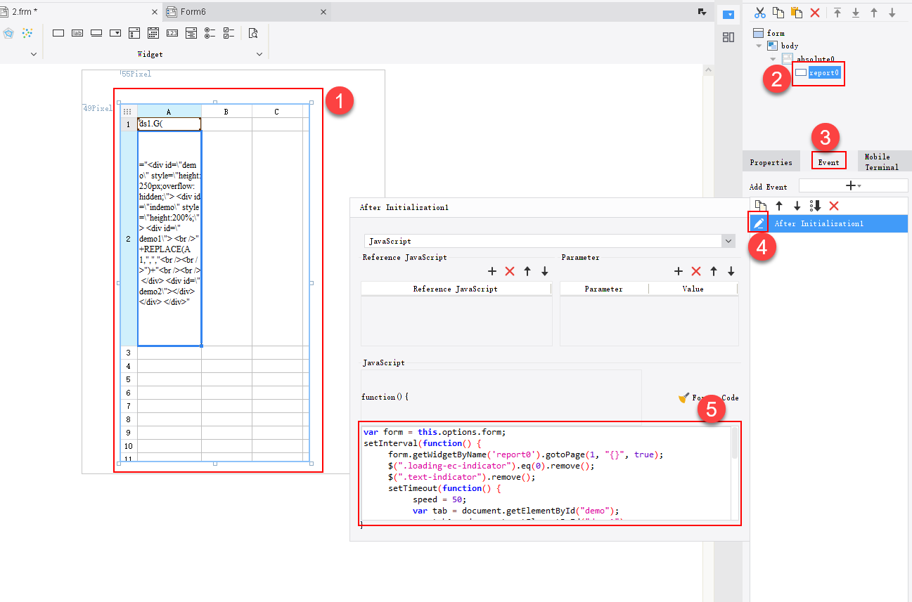 JS スクロールの最初と最後をつなげる- FineReport Help Document