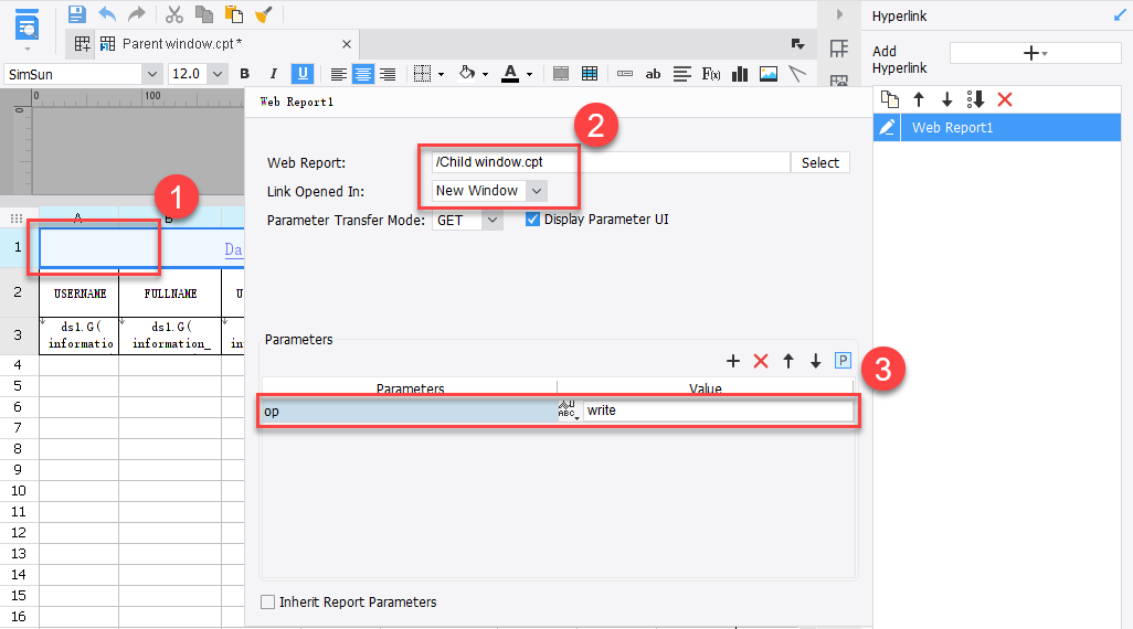 JS 子帳票ウィジェットが閉じると親帳票をリフレッシュする- FineReport Help Document